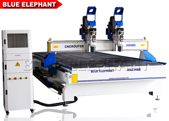 2055 multi-heads woodwork cnc router , cnc wood carve machine for wood door design