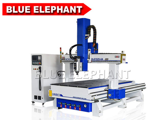 Blue Elephant 4 Axis CNC Router Machine Auto Tool Changer Wood Engraving and Carving Machine