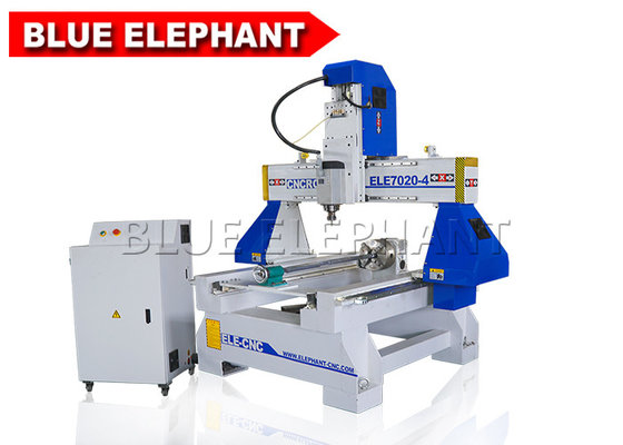 Rotary Device 7020 Machinery Automatic 4 Axis Cnc Router Engraver Machine for Wooden Toys