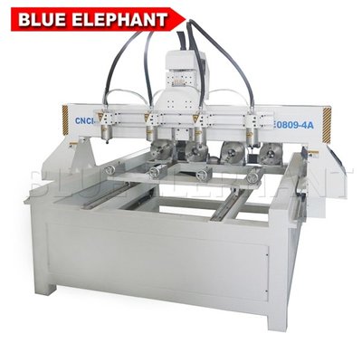 ELE 0809 multi head cnc woodworking router machine with YAKO driver with CE,ISO9001 for woodworking