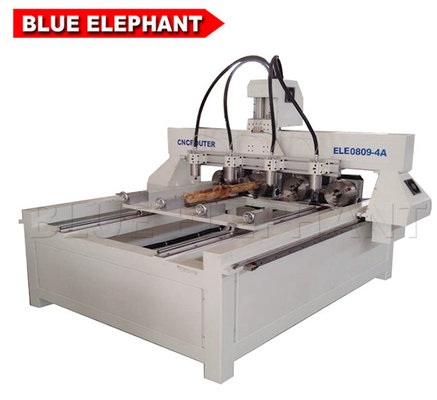 ELE 0809 multi head cnc woodworking router machine with YAKO driver with CE,ISO9001 for woodworking
