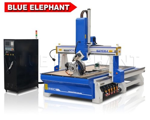 ELE 1530 wood 4 axis cnc router carving machinery with YASKAWA Motor and driver from Japan for EPS foam, mould