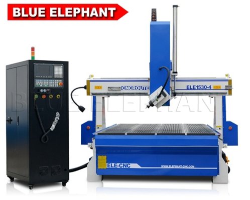 ELE 1530 wood 4 axis cnc router carving machinery with YASKAWA Motor and driver from Japan for EPS foam, mould