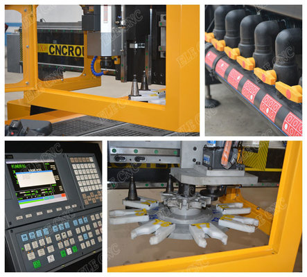 ELE - 2060 carousel tool changer router cnc atc machine with atc air cooling spindle