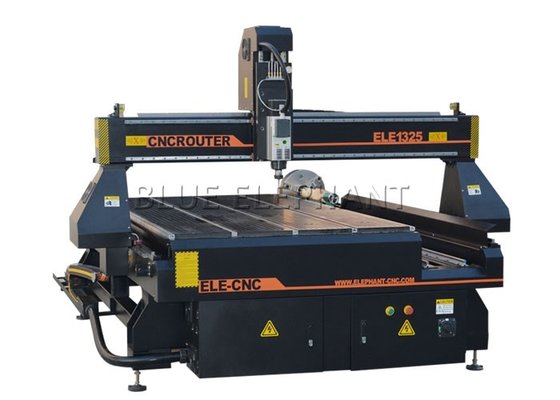 High Power Spindle 4 Axis CNC Router Machine Z Structure 750w YASKAWA Servo Motor