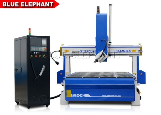 Commercial Cnc Router With Rotary Axis , Germany Eisele Reducer Wood Cutting Cnc Machine