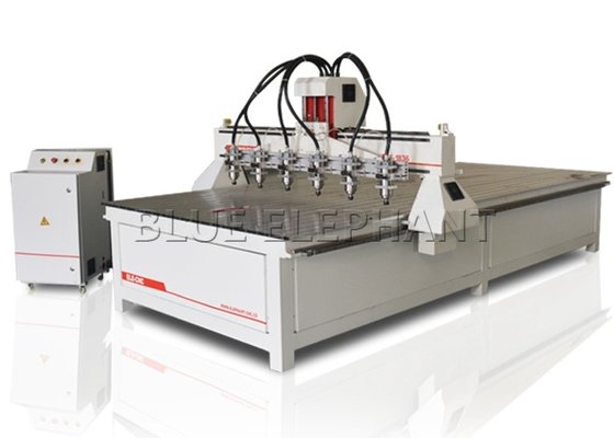 1.5KW water cooling spindle(optional) , YAKO or Leadshine , Factory supply multi - spindle stone cnc router