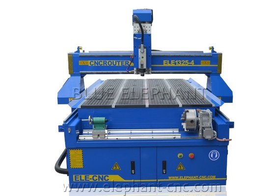 Vacuum Table 4 Axis CNC Router Machine For Wood Door Cabinet Stepper System