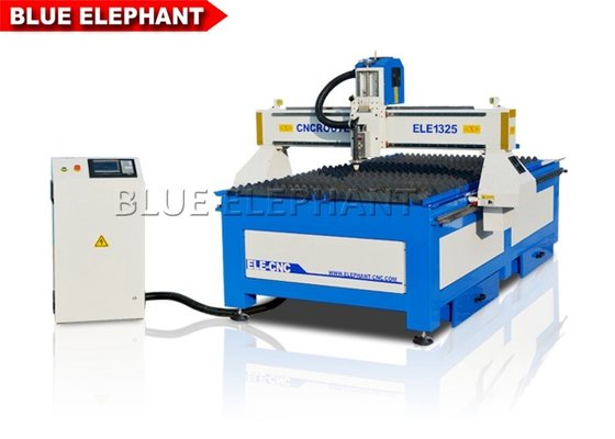 220v Sheet Metal Plasma Cutting Machine Cnc System HIWIN/PMI Rail Linear Bearings