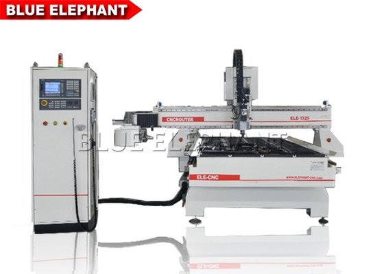 Japan 850W YASKAWA servo motor , Taiwan 11KW DELTA inverter , ELE - 1325 ATC wood working cnc router engraver machine