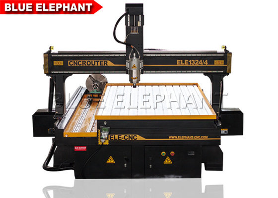 Professional 4 Axis Cnc Router Engraver Machine , Cnc Stone Engraving Machine 5.5 Kw Delta Inverter
