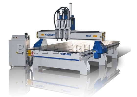 Multi Function Computer Aided Wood Router 3 Spindles 33000mm / Min Ravel Rate