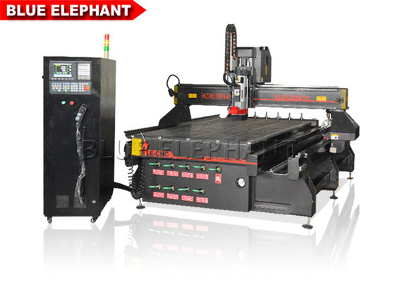 Furniture Making Computerized Woodworking Machines , 4 Axis Atc Cnc Router With Rotary