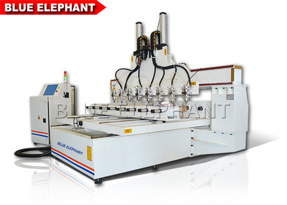 Multi Purpose 8 Axis Cnc Router Woodworking Machine Big Steel Beam