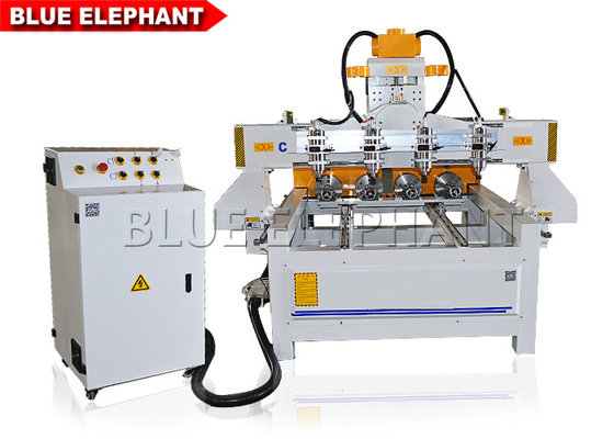 Multi Axis Machining Wood Etching Machine 4 Set 2.2kw Water Cooling Spindle