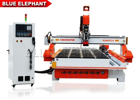 7.5kw Air Vacuum Pump 4 Axis Cnc Engraving Machine , Professional Cnc Wood Carving Router Machine