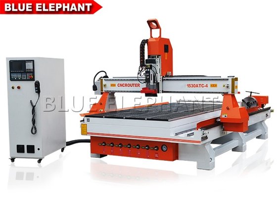 7.5kw Air Vacuum Pump 4 Axis Cnc Engraving Machine , Professional Cnc Wood Carving Router Machine