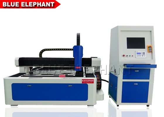 High Precision CNC Fiber Optic Laser Cutting Machine , Fiber Laser Marking Machine Sawtooth Platform