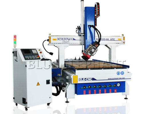 1300 * 3000mm Atc Cnc Machine Wood , 4 Axis Cnc Router Engraver Machine For Furniture Cabinets