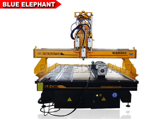 ELE 2030 Preumatic Multi Spindle CNC Router , wood engraving cnc router machine for wood furniture