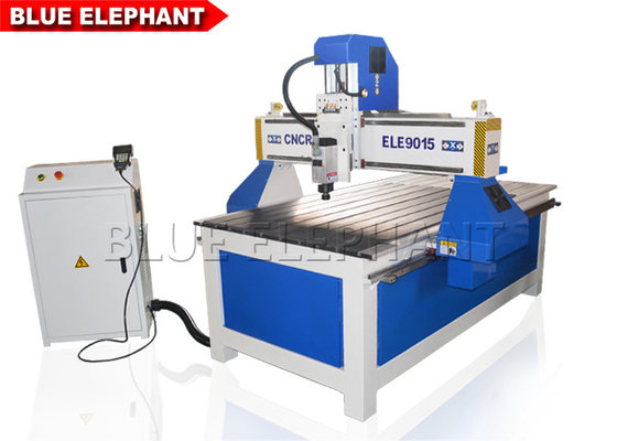 ELE 9015 Aluminum Cutting Machine , advertising 4 axis wooden door cnc router with CE certificate