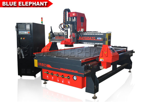 Automatic Tool Change 3d CNC Wood Router Syntec 6MB Control For Die Industry