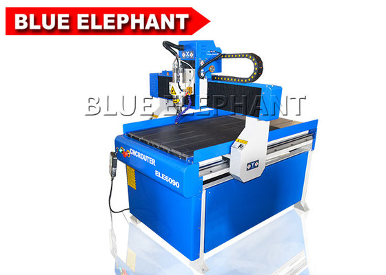 ELE 6090 4 Axis Cnc Router Advertising Engraving Machine With Rotary Device