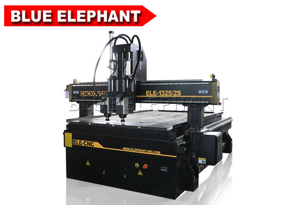 1325 2 Heads cnc router , furniture making machinery , router cnc woodworking with air cylinder