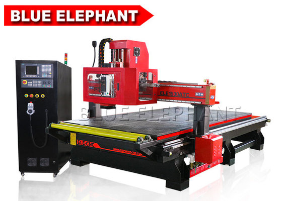 1530 Carousel ATC CNC Router Machine Automatic Media Feeding / Rolling System