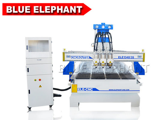 1340 Multi - Head CNC Router Cnc Cutting Machine Design For Wooden Door Chair Cabinet