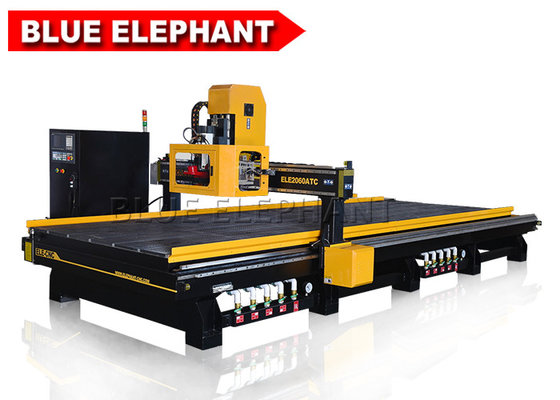 Large Size Atc Spindle Cnc Router Safety Operation With Hsd 9kw Atc Spindle