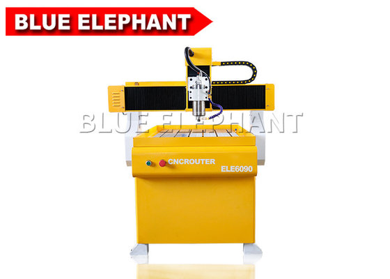 Portable 4 Axis 6090 Mini Cnc Pcb Router / Math3 Cnc Controller Router With Rotary Device