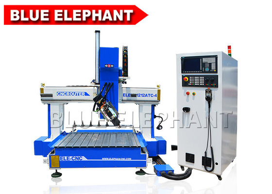 Hightech 1212 ATC CNC Mini Wood Cutter Machine High Z Travel For Industrial