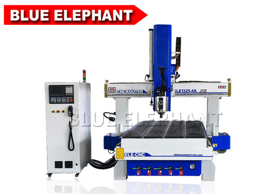 Blue Elephant 4 Axis CNC Router Machine Auto Tool Changer Wood Engraving and Carving Machine