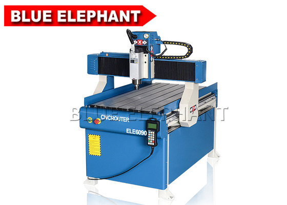 Portable Advertising CNC Woodworking Router Machine 6090 X Y Z 3 Axis with Ball Screw Transmission