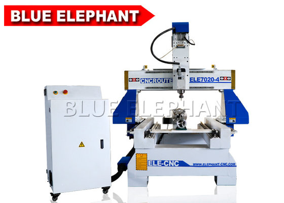 Rotary Device 7020 Machinery Automatic 4 Axis Cnc Router Engraver Machine for Wooden Toys