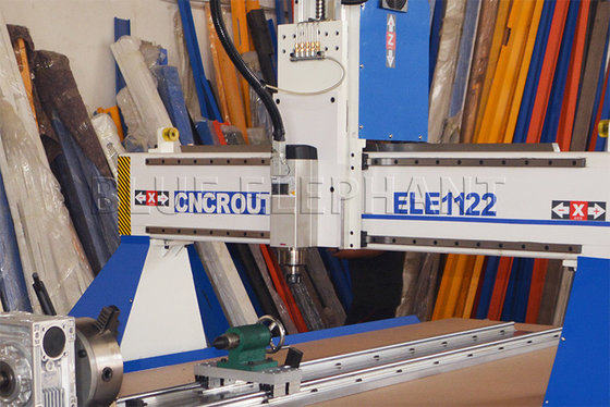 BLUE ELEPHANT CNC Machine Price List Multi-purpose CNC Wood Engraving Machinery 1122 with Rotary Device on the Table Sur