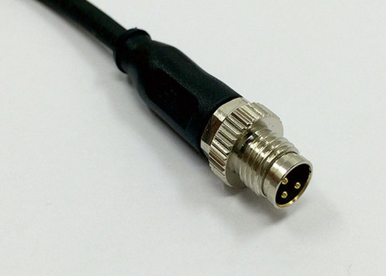 IP67 Waterproof Electrical Connectors 4 Pin M8 For Industrial Instrumentation