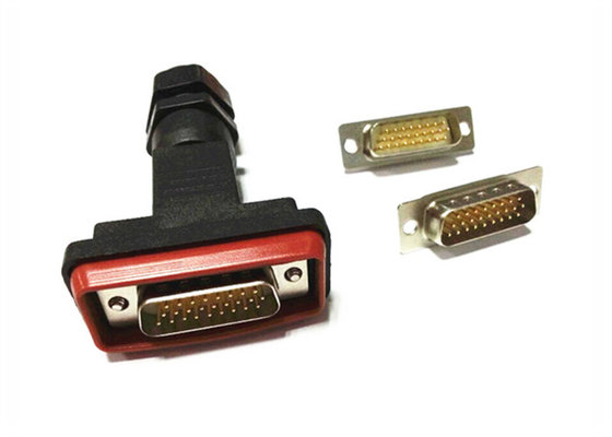 D - Sub Female Waterproof Electrical Connectors 15 Pin With Straight Backs Hell