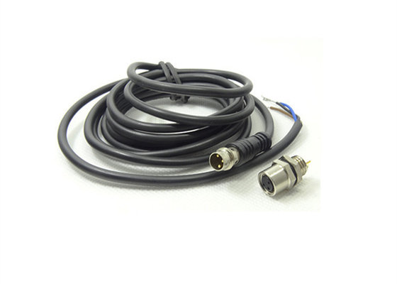 Small 3 Pin Male Female Connector 4A Current Rating , Silicone Sealing