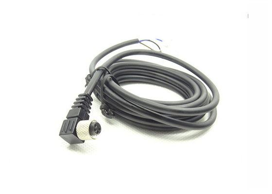 Screw Mating IP67 90 Degree Cable Connector 4 Pin Right Angle Shaped For New Energy