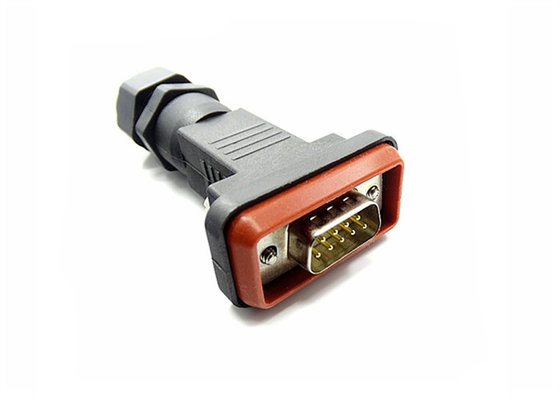 D-sub 9 Pin Waterproof Electrical Connectors Male Cable Connector Aviation Plug
