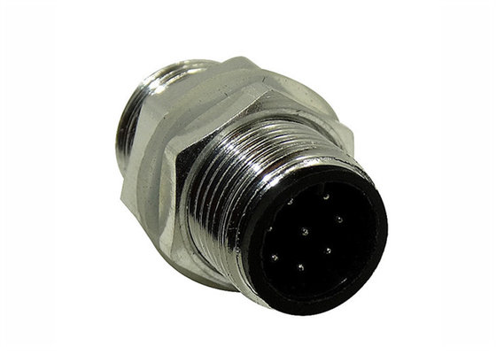 Solder Type 8 Pin Panel Mount Connector Screw Mating Style For Automation Equipment