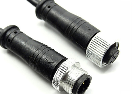 IP67 Molding 3 Pin Male Connector M12 For Industrial Control Product , Security Product