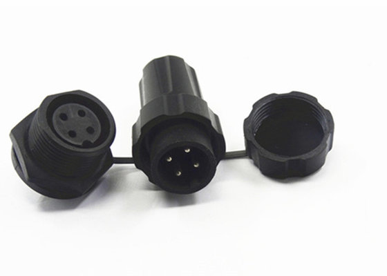 IP68 watertight plug, female socket, 4pin male waterproof plug with dustproof cap