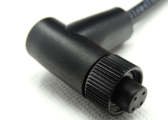 Ip67 Waterproof Circular Connector 4 Pin 6 Pin Bend Type Plug Metal Screw Type