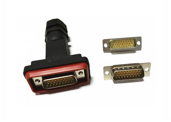 D-sub 9 Pin Waterproof Electrical Connectors Cable Male Connector Plug