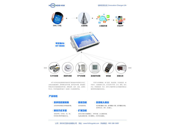 Inst Customized Gsm Modbus Rtu Rs485 , Remote Telemetry Unit Communications