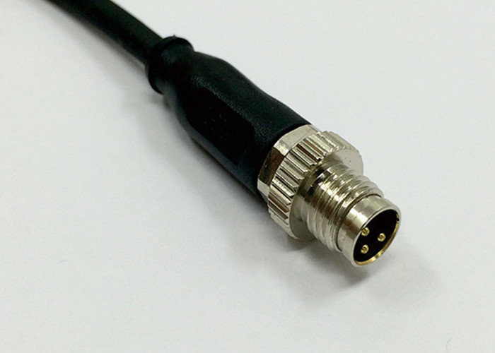 IP67 Waterproof Electrical Connectors 4 Pin M8 For Industrial Instrumentation
