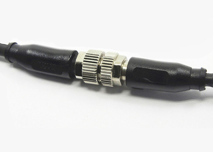 Panel Mount M8 3 Pin Male Connector 4A Current Rating For Cable Connection